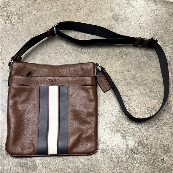 Coach | Bags | Coach Charles Crossbody Bag In Saddle Brown Leather With ...